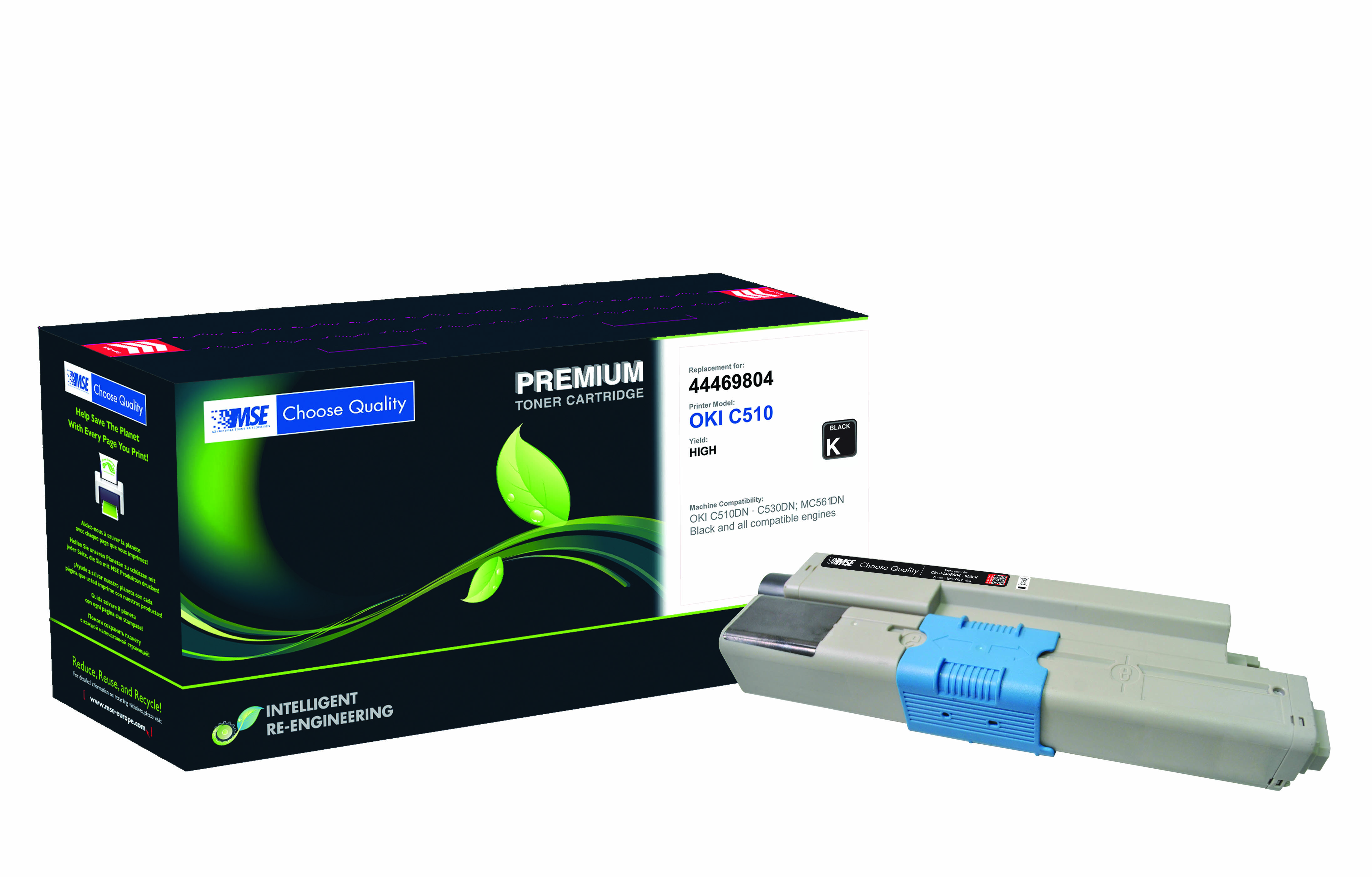 MSE Premium Farb-Toner für Oki C510 Black High Yield - kompatibel mit ...